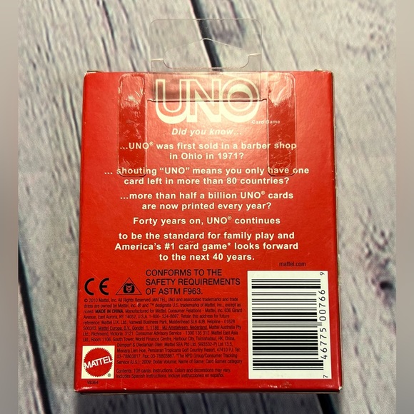 Mattel | Games | New Uno 4th Anniversery Edition Card Game Open Box But ...